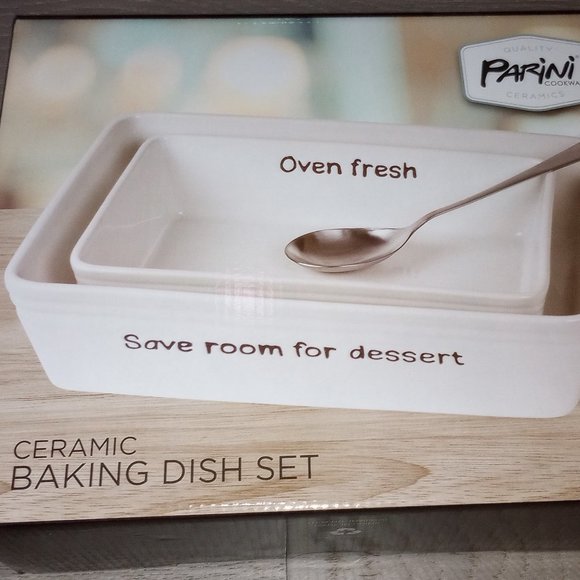 Parini Cookware | Kitchen | New Parini Rae Dunn Inspired White Ceramic ...